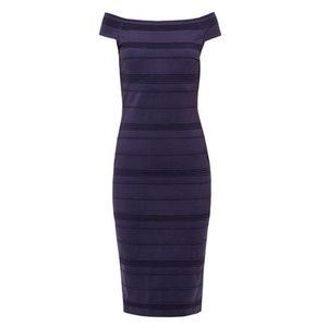 Ted Baker Dresses | Atisana Patchwork Bardot Dress Nwt | Poshmark